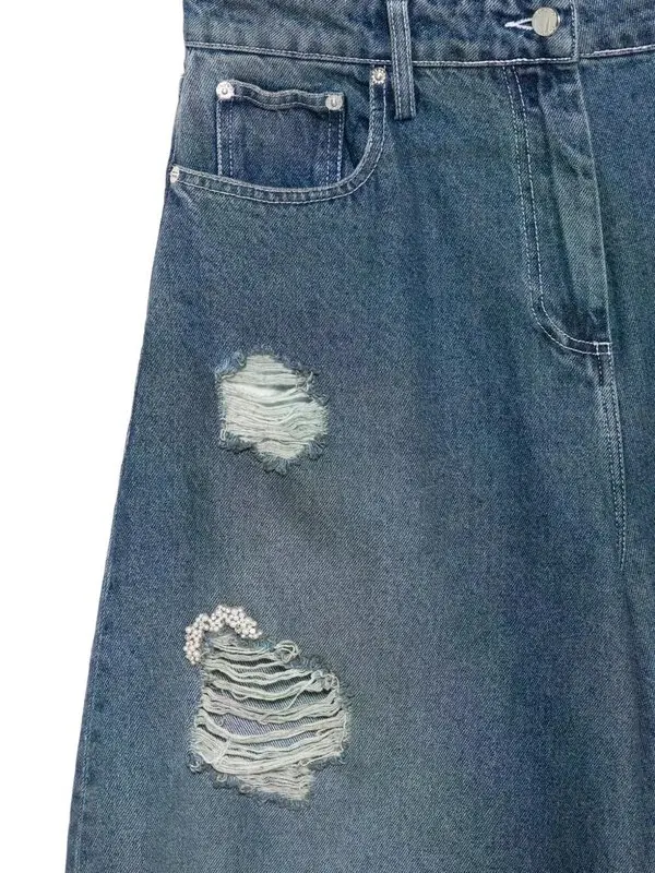 Simone Rocha Distressed Puddle Jeans