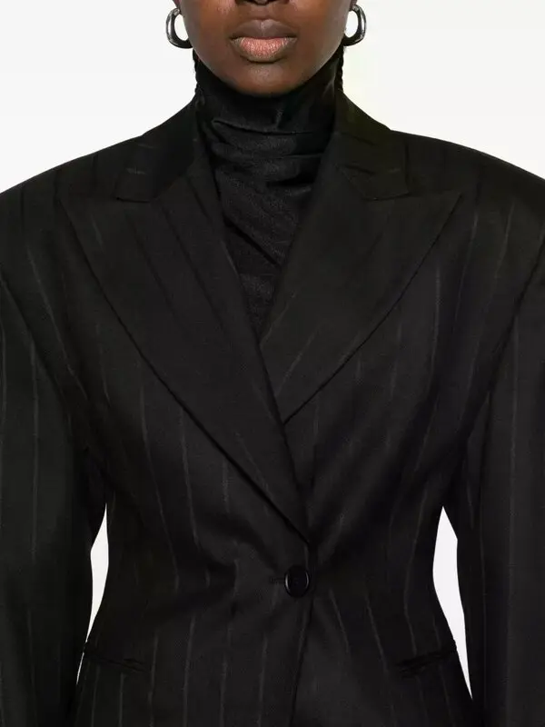 Andamane Pinstriped Single-breasted Blazer