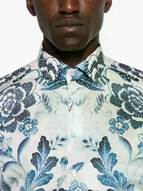 Etro Floral-print Cotton Shirt