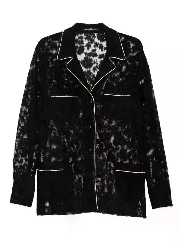 Ermanno Scervino Lace-panelled Button-up Shirt
