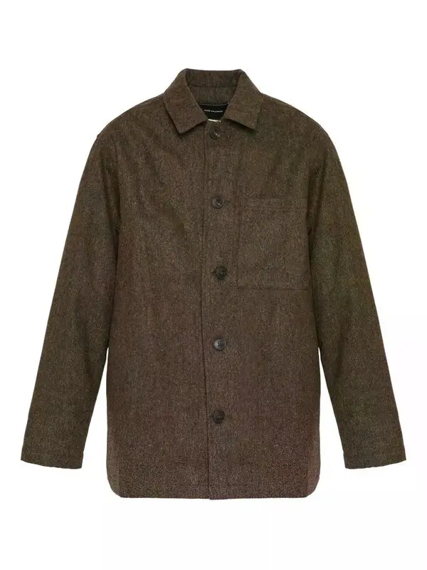 YVES SALOMON Tweed Shirt Jacket
