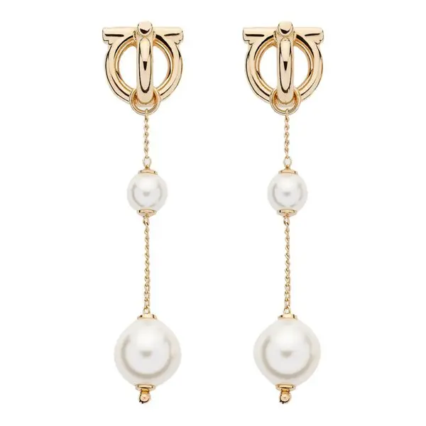FERRAGAMO Bijoux Drop Earrings - Gold