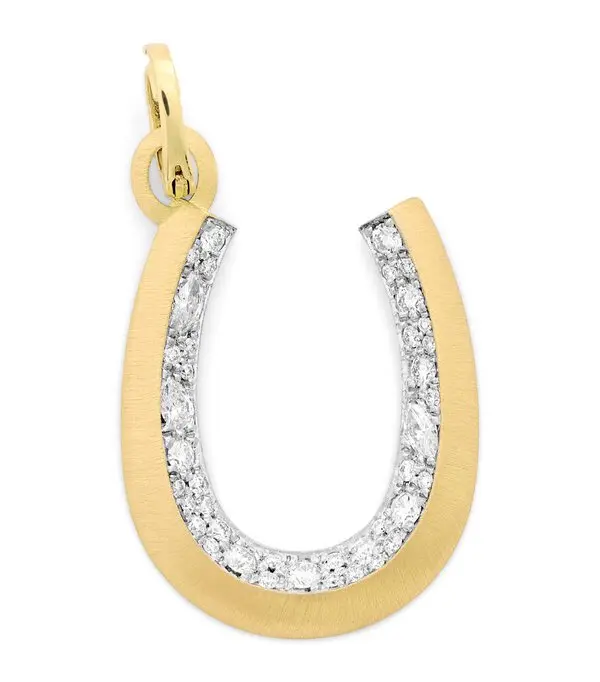 JADE TRAU Horseshoe Charm - Gold