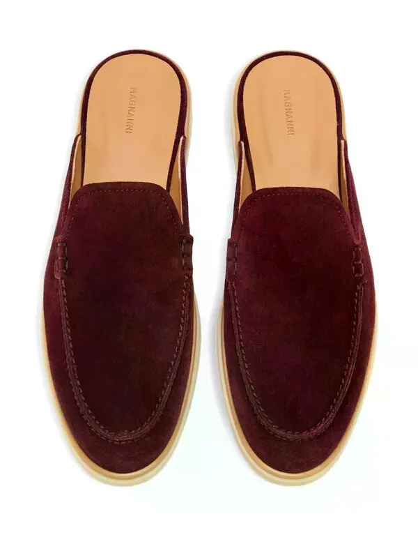 Magnanni Suede Leather Flat Mules