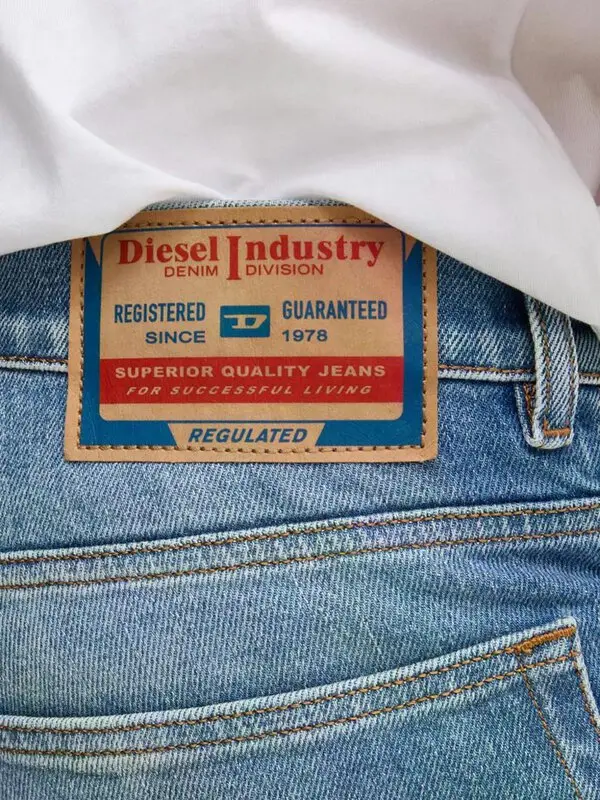 DIESEL® Light Wash Cotton Jeans