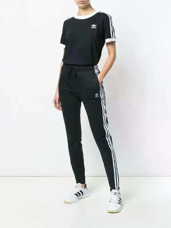Adidas Classic Stripe Detail T-shirt - Black