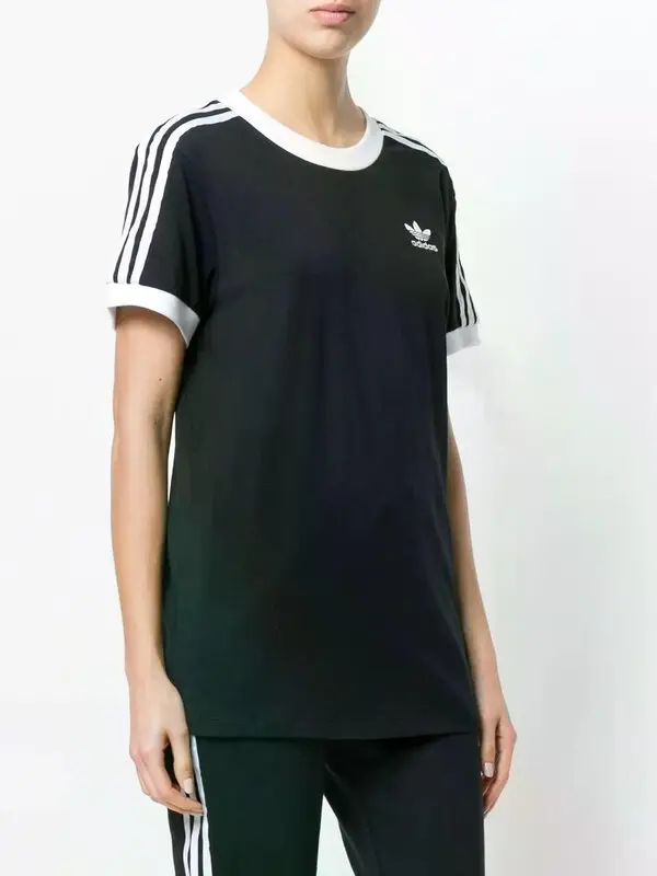 Adidas Classic Stripe Detail T-shirt - Black