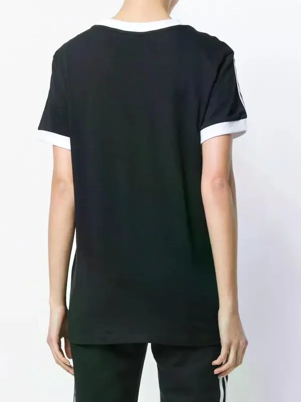 Adidas Classic Stripe Detail T-shirt - Black