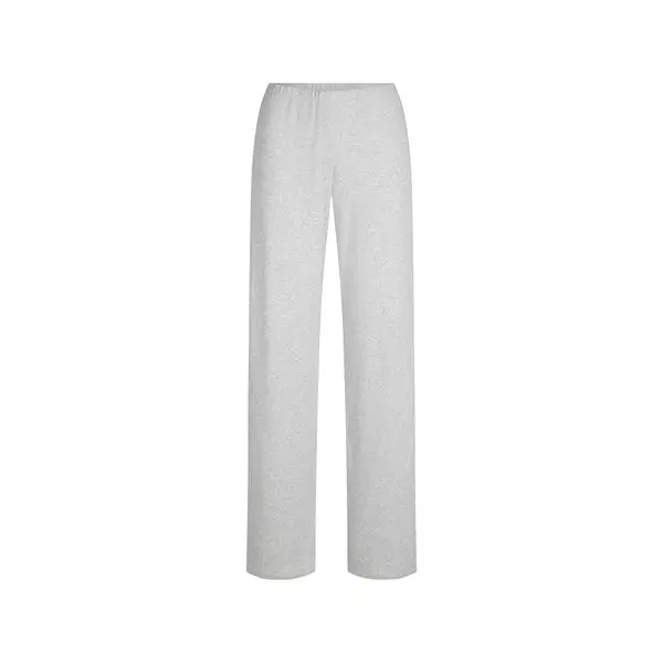 SKIMS Heavy Pointelle Straight Leg Pant - Light Heather Grey