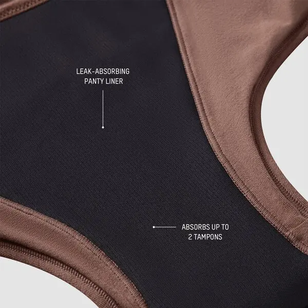 SKIMS Period Panties Thong - Umber