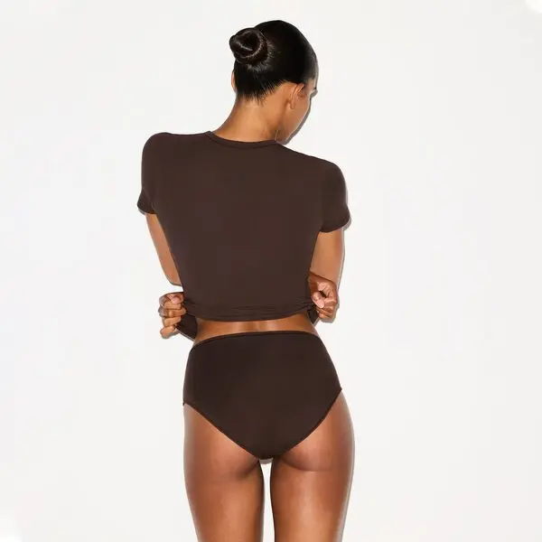 SKIMS Brief | Deep Neutral | Medium | Period Panties - Espresso