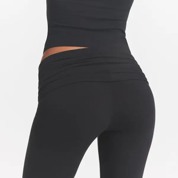 SKIMS Cotton Jersey Foldover Capri