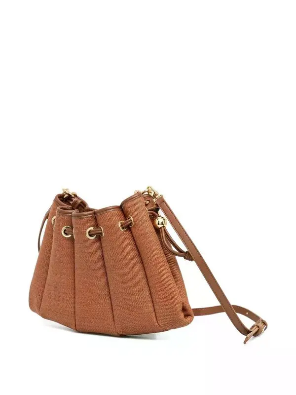 THEMOIRE Pleated Drawstring Shoulder Bag
