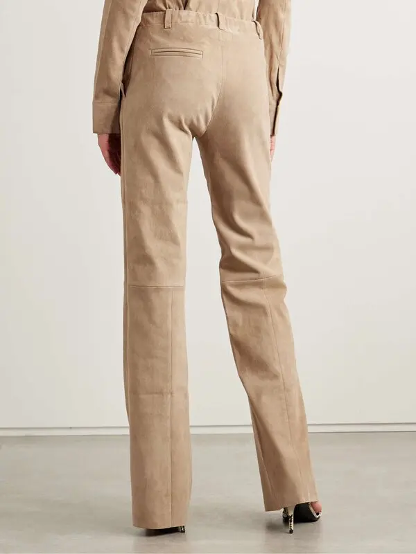 Stouls Oswald Suede Straight-leg Pants