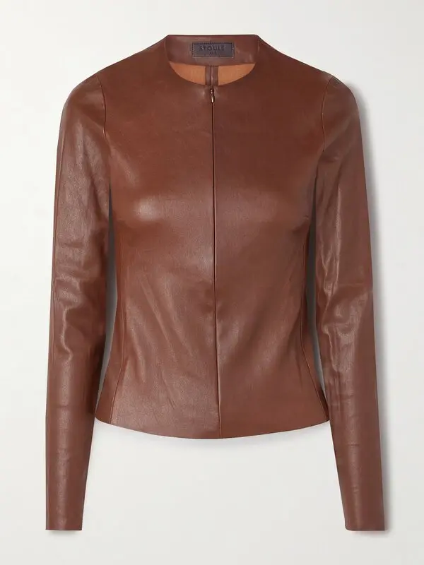 Stouls Imany Leather Top - Brown