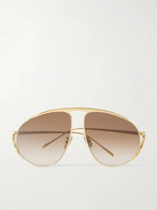 Loewe Aviator-style Sunglasses - Gold