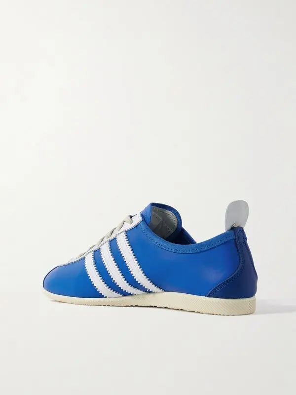 ADIDAS ORIGINALS Japan Suede-trimmed Leather Sneakers - Blue