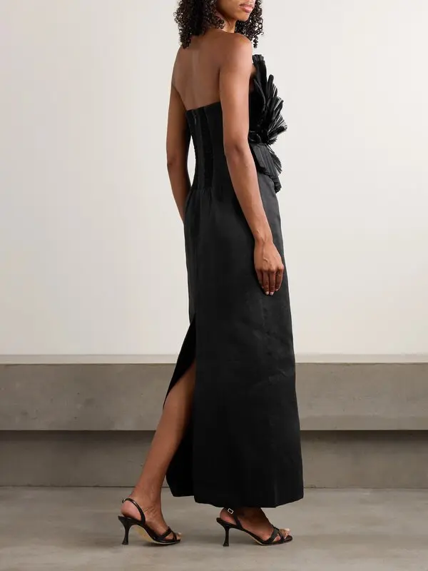 Aje Kira Strapless Maxi Dress - Black | Editorialist