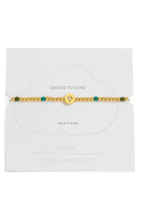 Estée Lauder North Star Beaded Stretch Bracelet - Gold