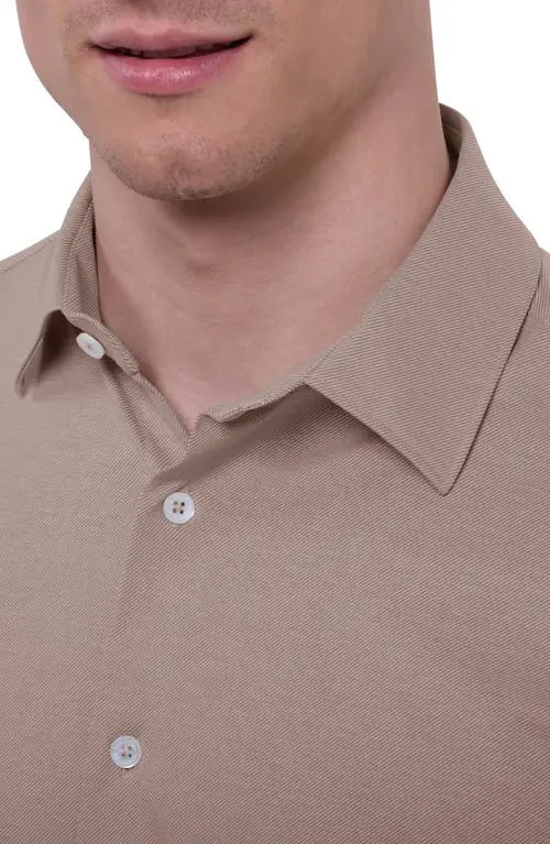 Bugatchi James Ooohcotton® Button-up Shirt - Camel