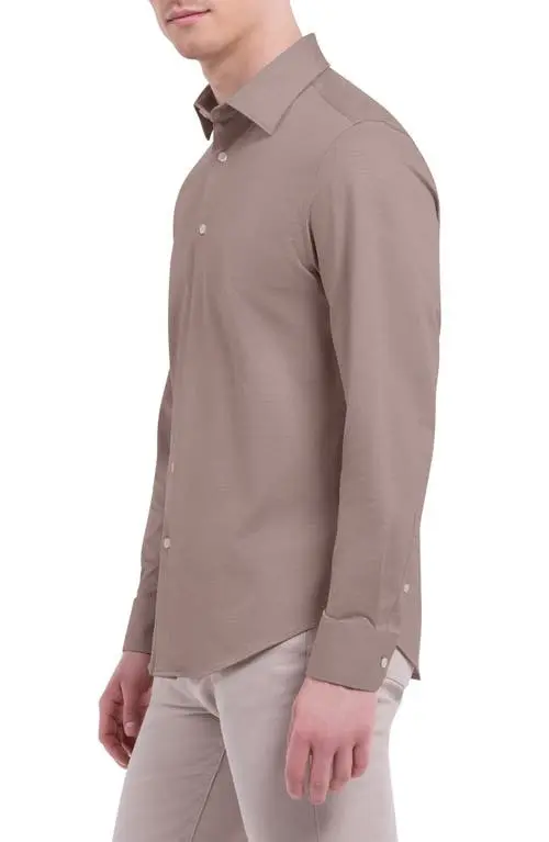 Bugatchi James Ooohcotton® Button-up Shirt - Camel