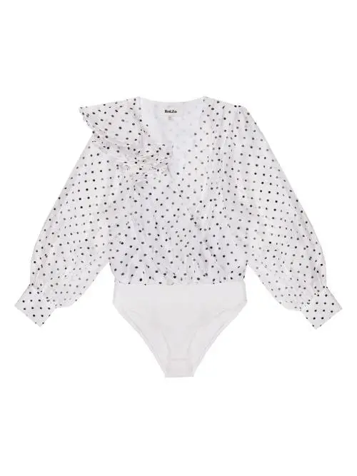 RO&ZO Mini Spot Frill Detail Bodysuit