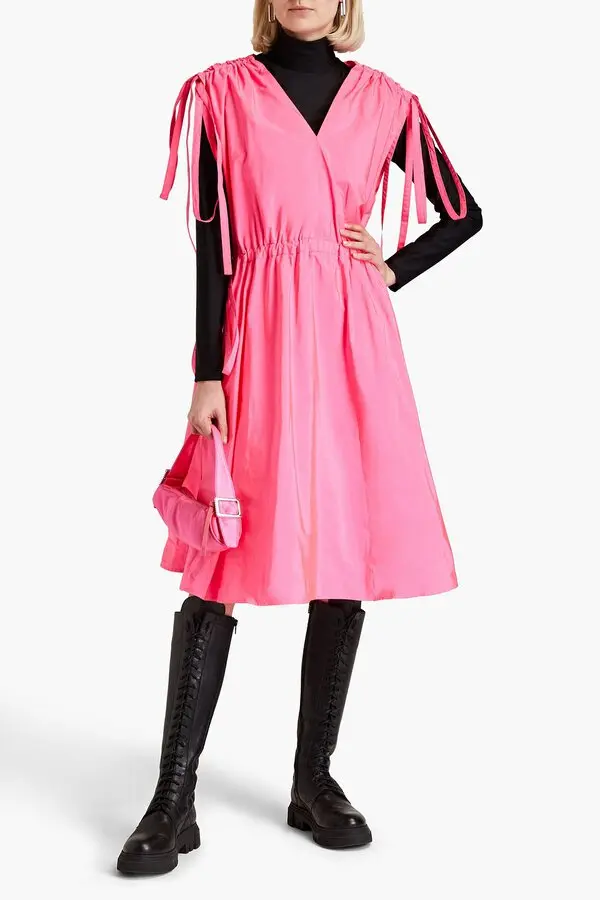 Red Valentino Taffeta Midi Dress