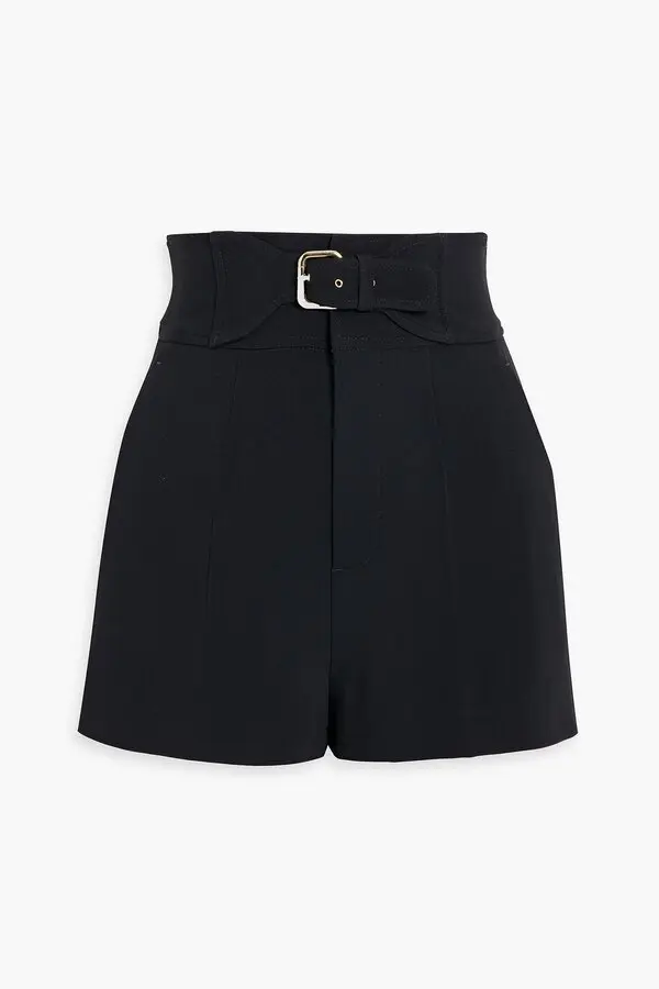 Red Valentino Belted Crepe Shorts