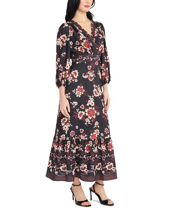 Maggy London V-neck Midi Dress
