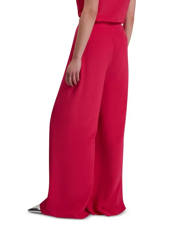 Ted Baker London Carloet Silk Wide Leg Pants - Fuchsia