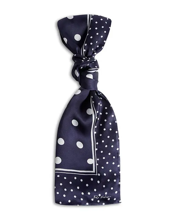 Ted Baker London Gills Polka Dot Scarf - Navy