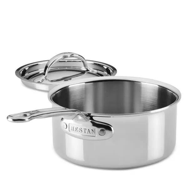 HESTAN Probond Luxe 1.5 Quart Professional Clad Stainless Steel Saucepan With Lid
