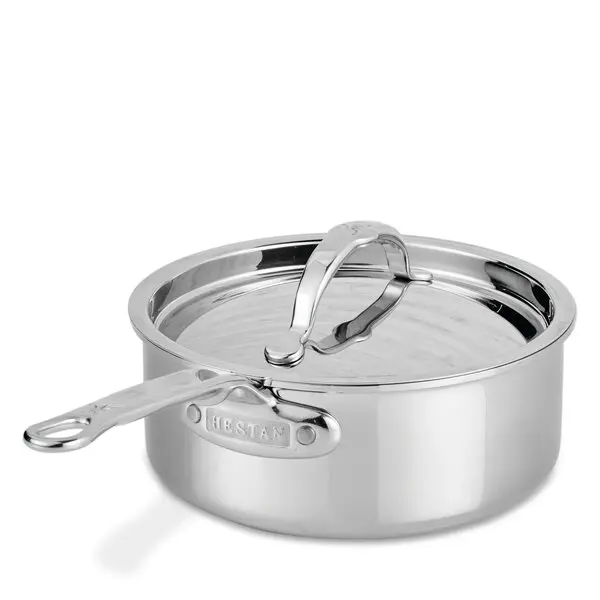 HESTAN Probond Luxe 2 Quart Professional Clad Stainless Steel Saucepan With Lid