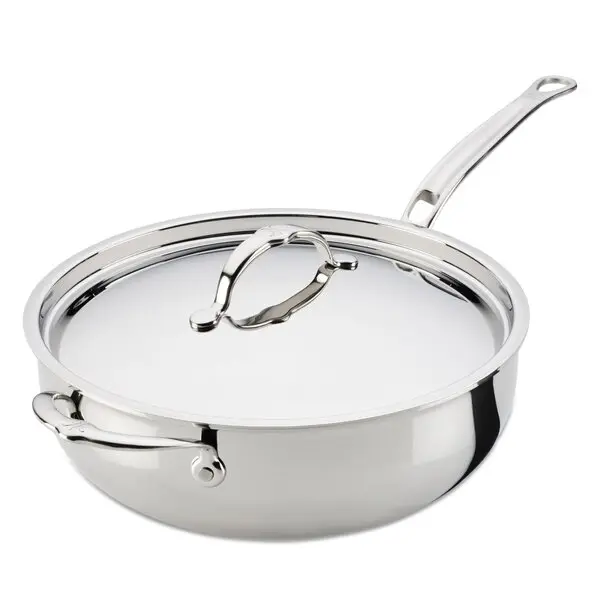 HESTAN Probond Luxe 5-quart Professional Clad Stainless Steel Essential Pan With Lid