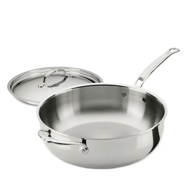 HESTAN Probond Luxe 5-quart Professional Clad Stainless Steel Essential Pan With Lid