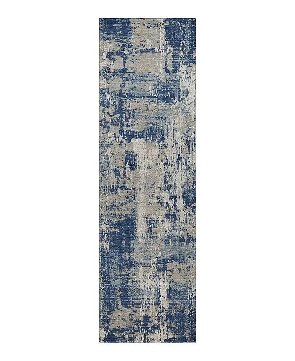DALYN RUG COMPANY Dalyn Kochi Washable Kc7 Runner Area Rug, 2'3 X 7'6 - Navy