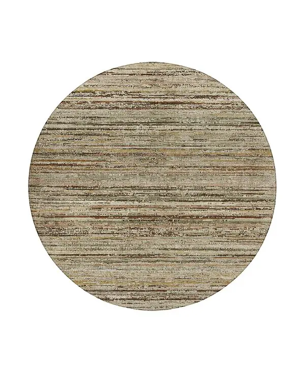 DALYN RUG COMPANY Dalyn Kochi Washable Kc3 Round Area Rug, 8' X 8 - Mocha