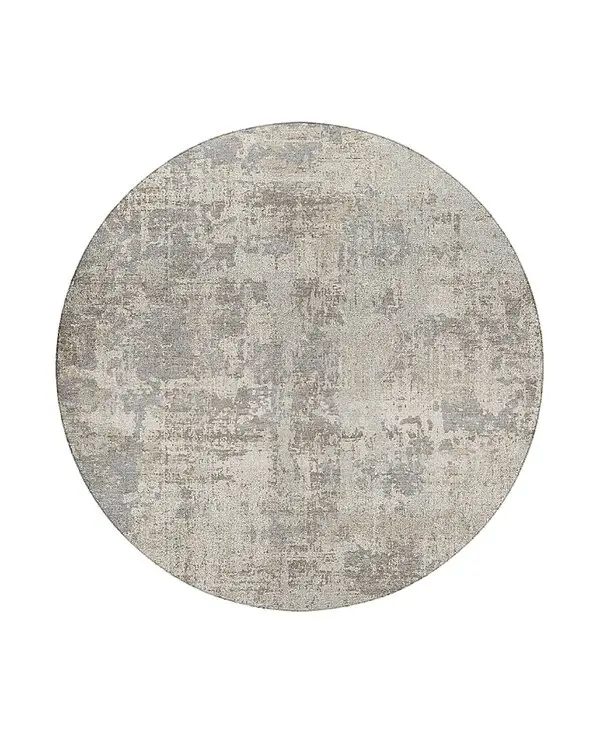 DALYN RUG COMPANY Dalyn Kochi Washable Kc7 Round Area Rug, 8' X 8 - Linen