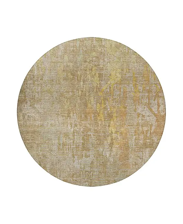 DALYN RUG COMPANY Dalyn Kochi Washable Kc8 Round Area Rug, 8' X 8 - Khaki