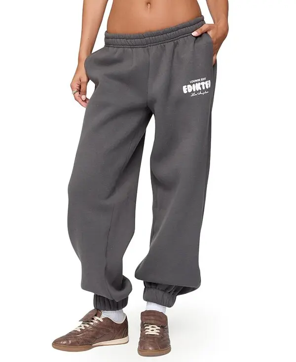 EDIKTED Lounge Edit Sweatpants - Dark-gray