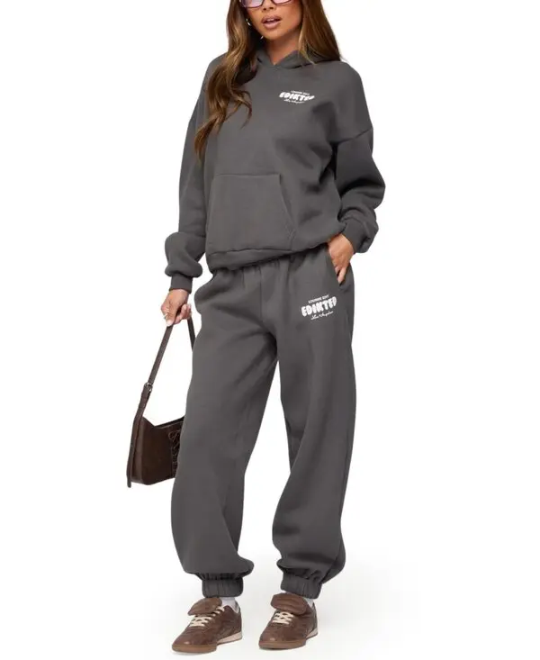 EDIKTED Lounge Edit Sweatpants - Dark-gray