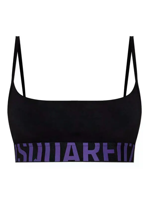 Dsquared2 Logo-band Bralette - Black