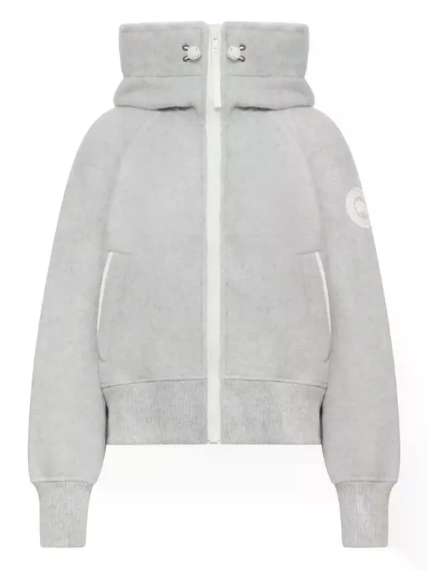Canada Goose Metallic Wool Hooded Jacket - Grey