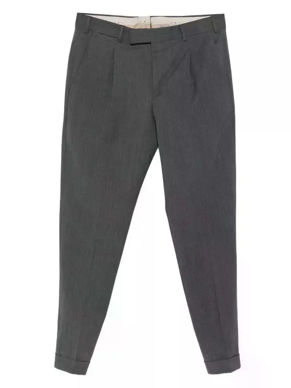 PT TORINO Pleated-cuff Trousers - Grey