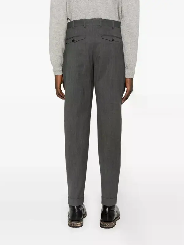 PT TORINO Pleated-cuff Trousers - Grey