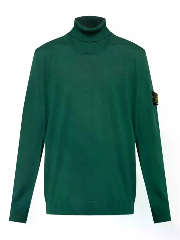Stone Island Roll-neck Patch-pocket Sweater