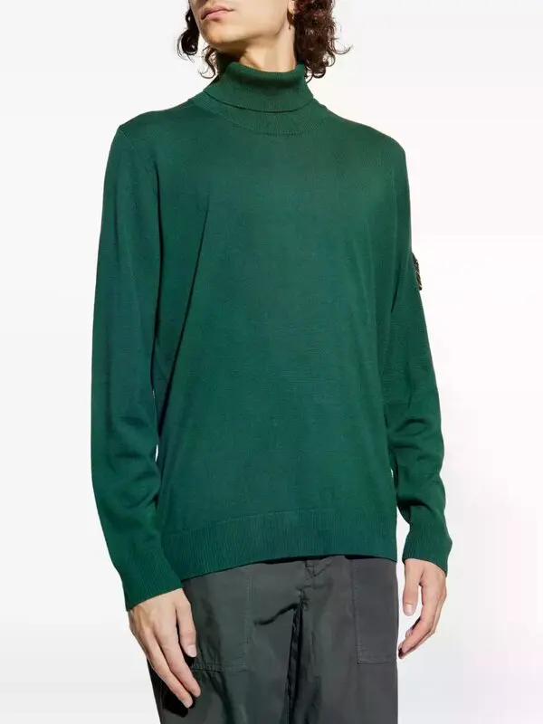 Stone Island Roll-neck Patch-pocket Sweater