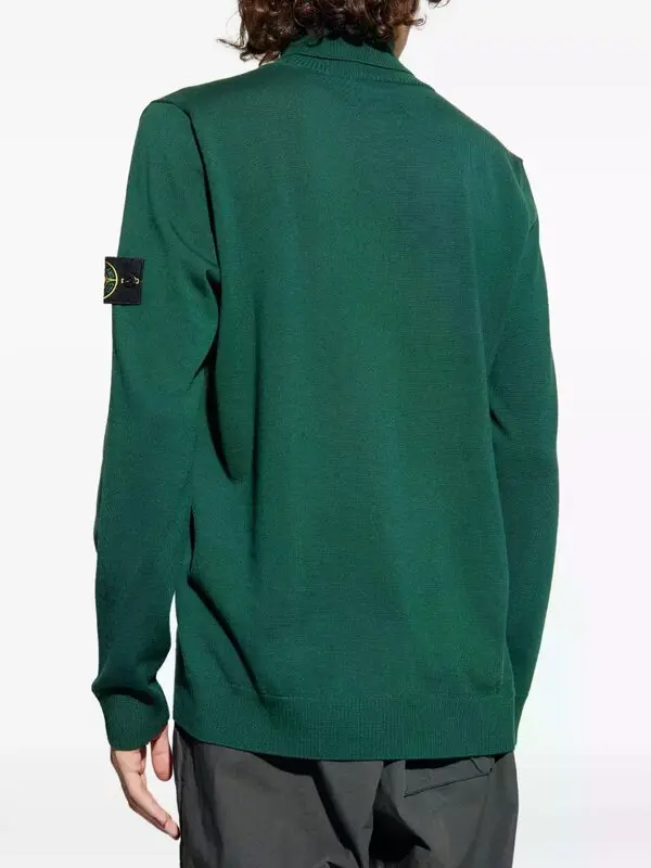 Stone Island Roll-neck Patch-pocket Sweater