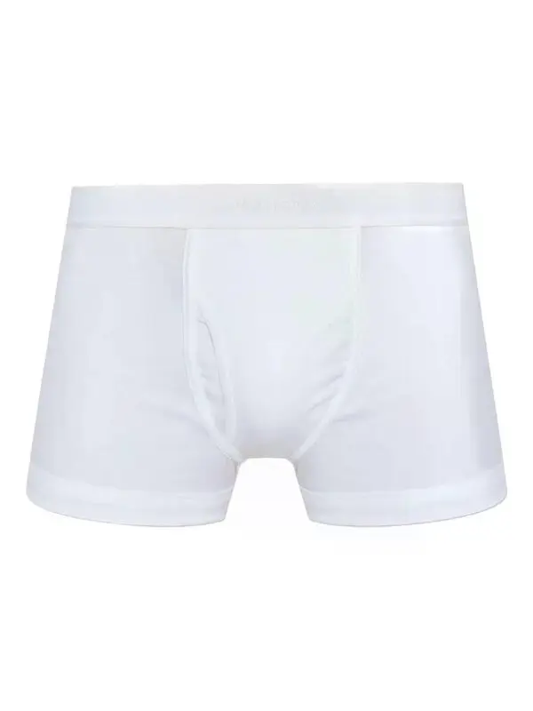 TOM FORD Logo-embroidered Stretch-cotton Boxers - White