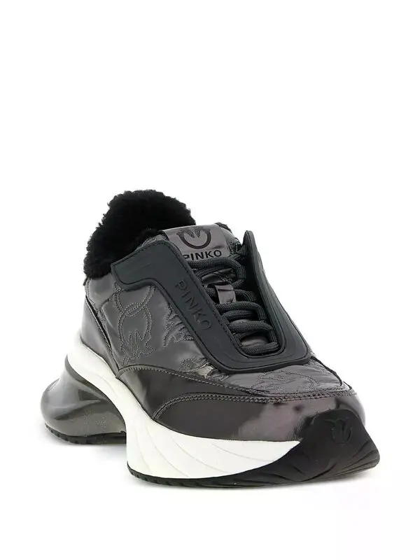 Pinko Ariel 19 Quilted Sneakers - Grey